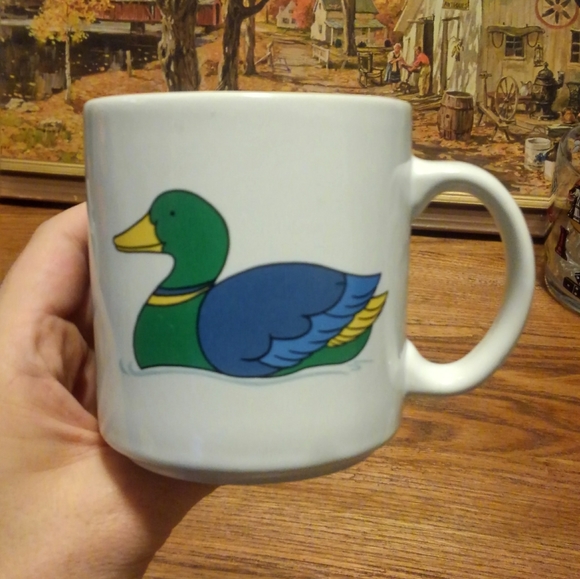 Unknown | Dining | Vintage Coffee Mug Mallard Duck Animal Cup | Poshmark